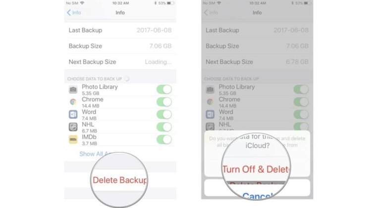 How to delete old iCloud backups- Clear some iCloud space