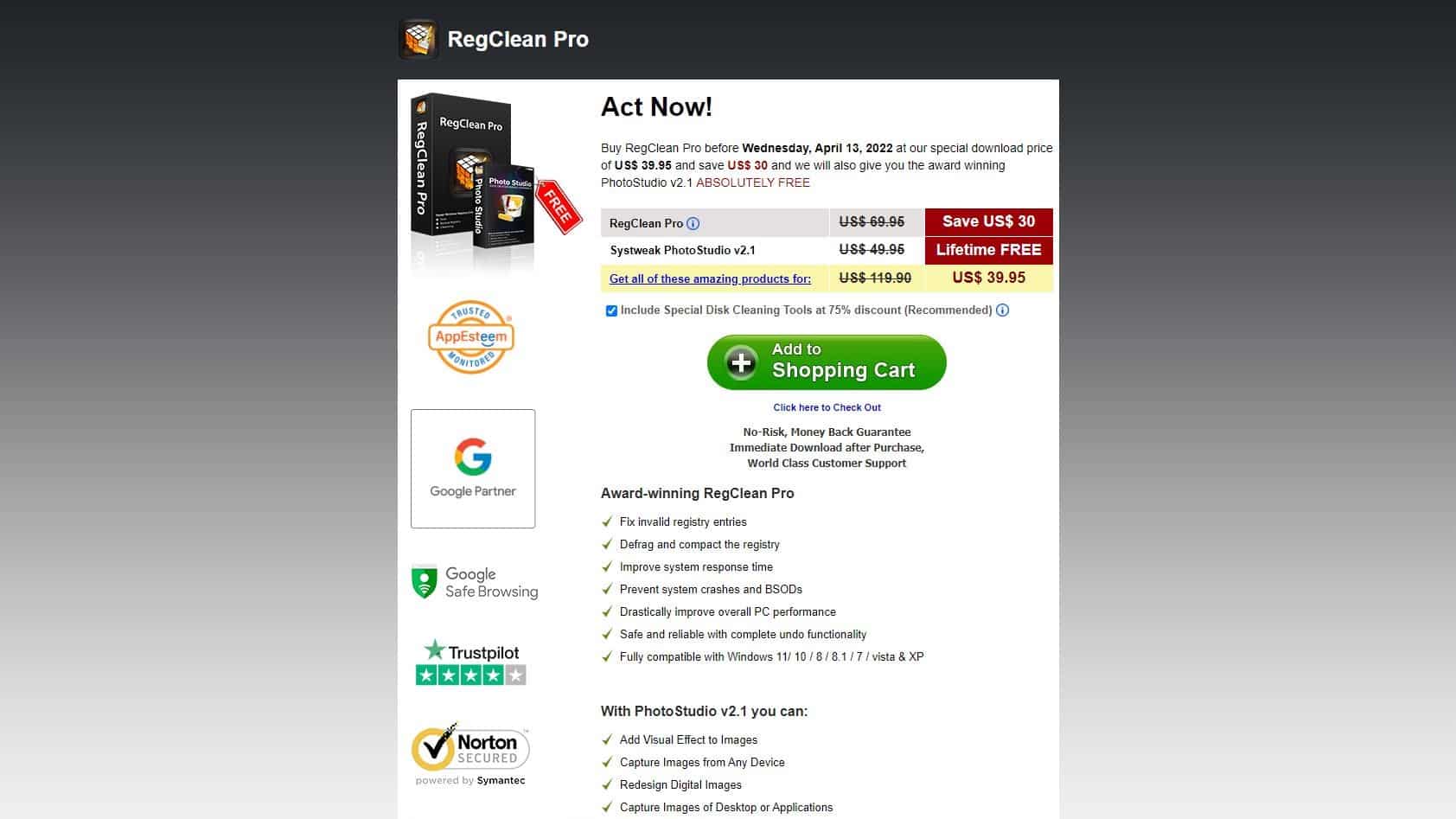 Systweak RegClean Pro: Clean, repair and optimize your windows!