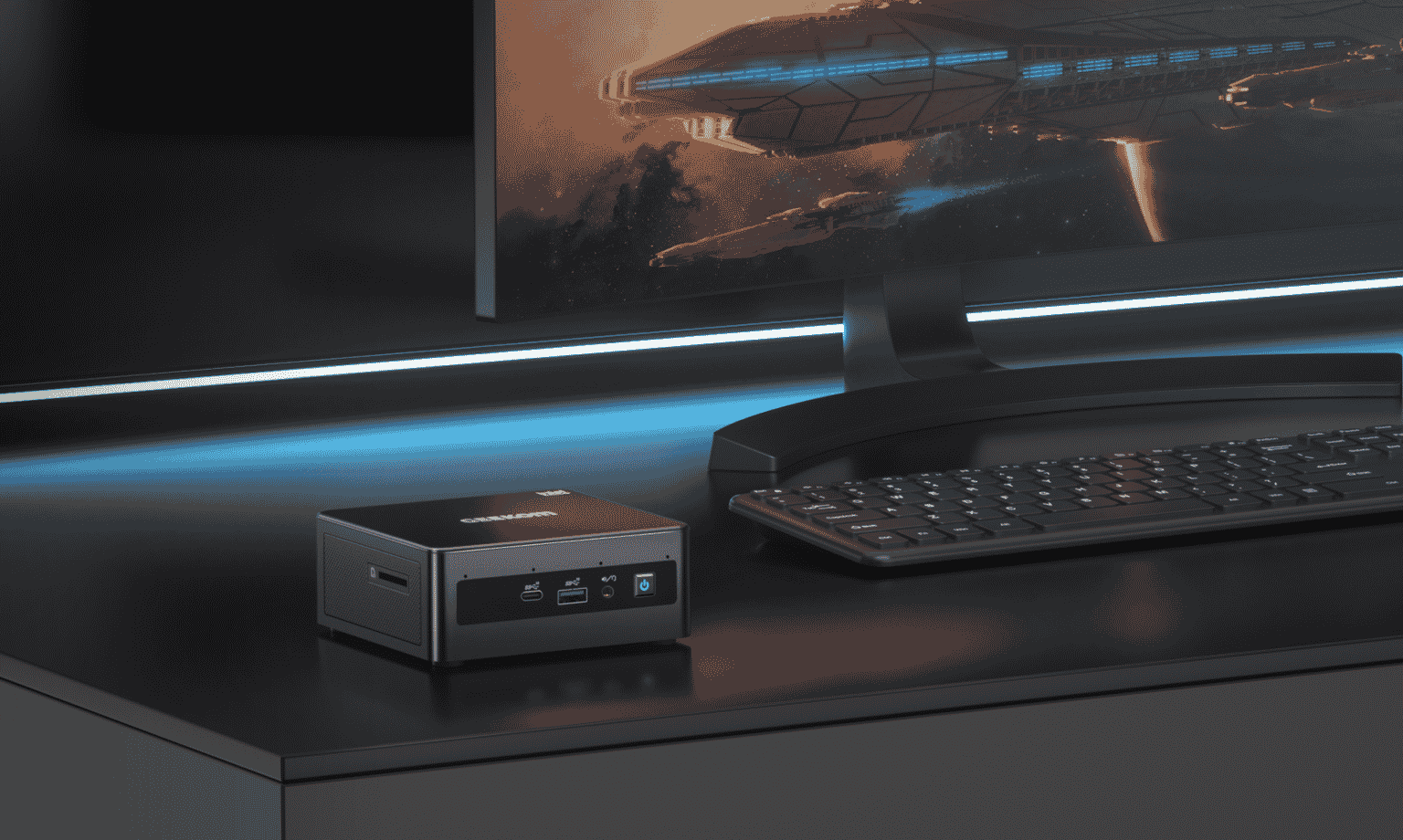 Power of astonishing four displays with Geekom IT8 mini workstation PC!